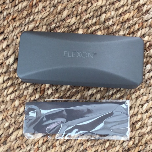 flexon | Accessories | Eyeglass Case Clam Shell With Cleaning Cloth ...